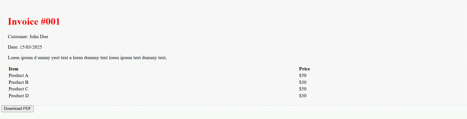 How to Convert HTML to PDF Using JavaScript (Step-by-Step Guide)